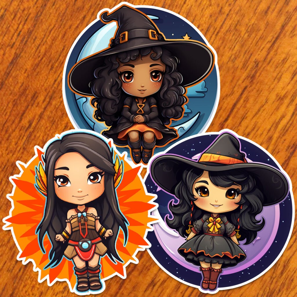 Witches of the World - Bundle Pack - Sticker Spells