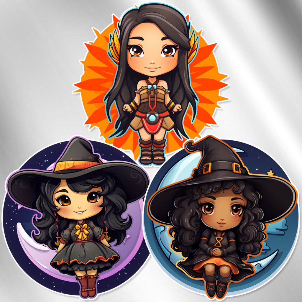 Witches of the World - Bundle Pack - Sticker Spells